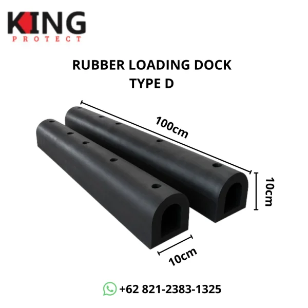 Rubber Loading Dock Type D 10CM X 10CM X 100CM